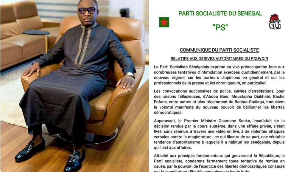 Arrestations, intimidations : le PS dénonce une dérive autoritaire ...